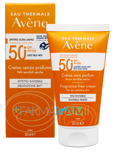 Avène Crema Viso Spf 50 Senza Profumo Effetto Invisibile 50 Ml